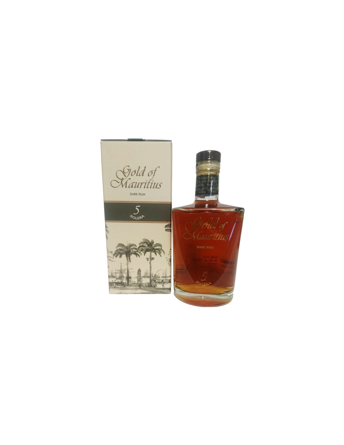 Rhum Gold of Mauritius 5 ans Solera 70 cl 40% - Chai N°5