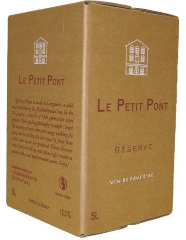 Vin Bib Le Petit Pont Rouge 5 L - Domaine Robert Vic - Chai N°5