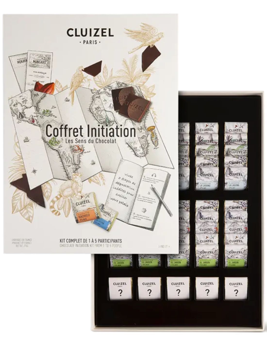 Coffret Initiation Les Sens du Chocolat - Michel Cluizel - Chai N)5